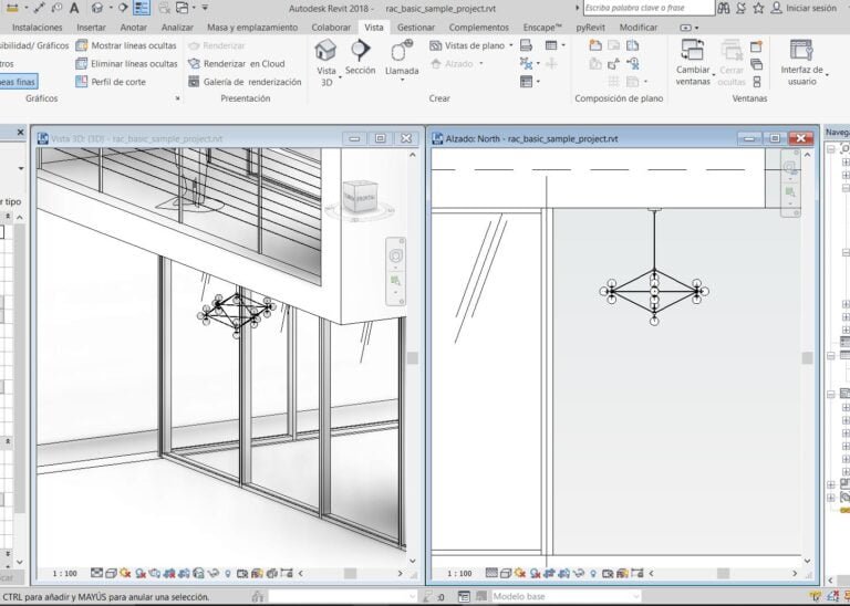 Revit ceiling lamp - Lampara colgante revit - Model 1 | Bimshares
