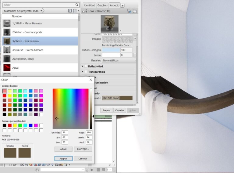 Hammock revit - Hamaca revit - Model 1 - bimshares