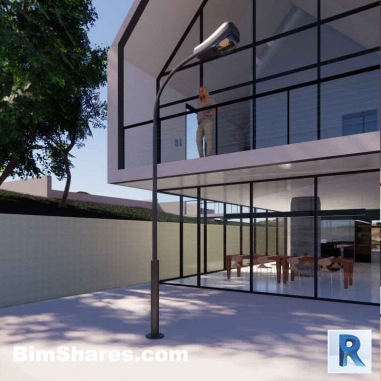 Lamppost revit - Poste de luz revit | Bimshares