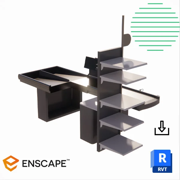 FREE Checkout counter Revit | Bimshares